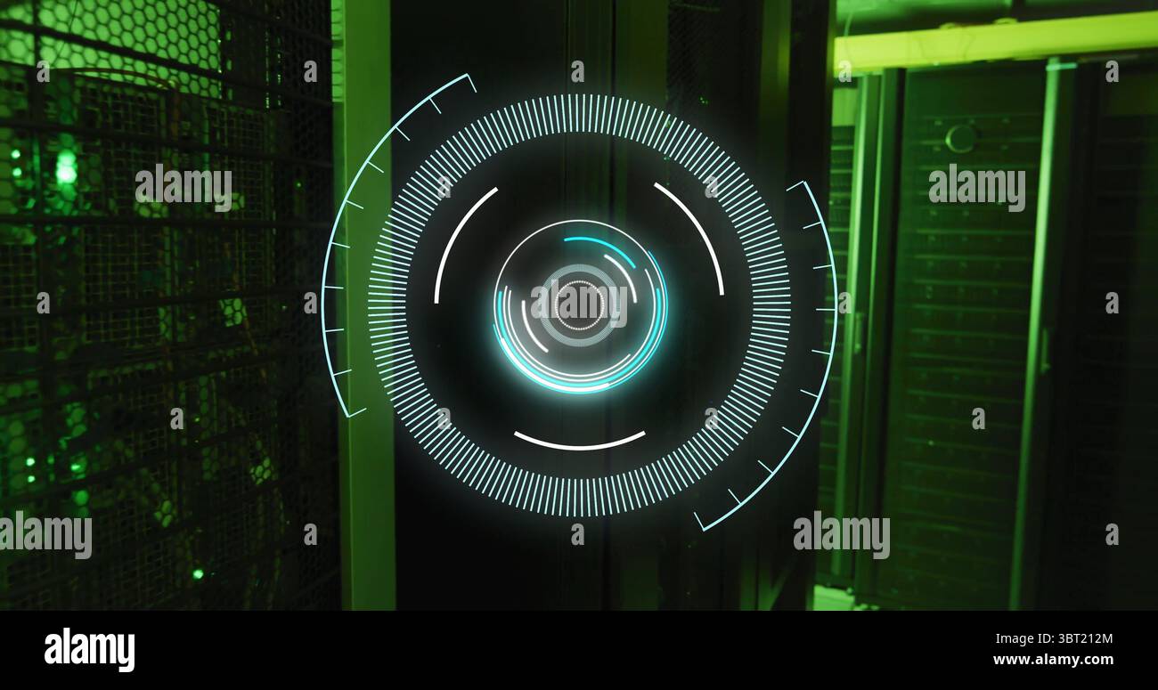 In server room green lighting hi-res stock photography and images - Alamy