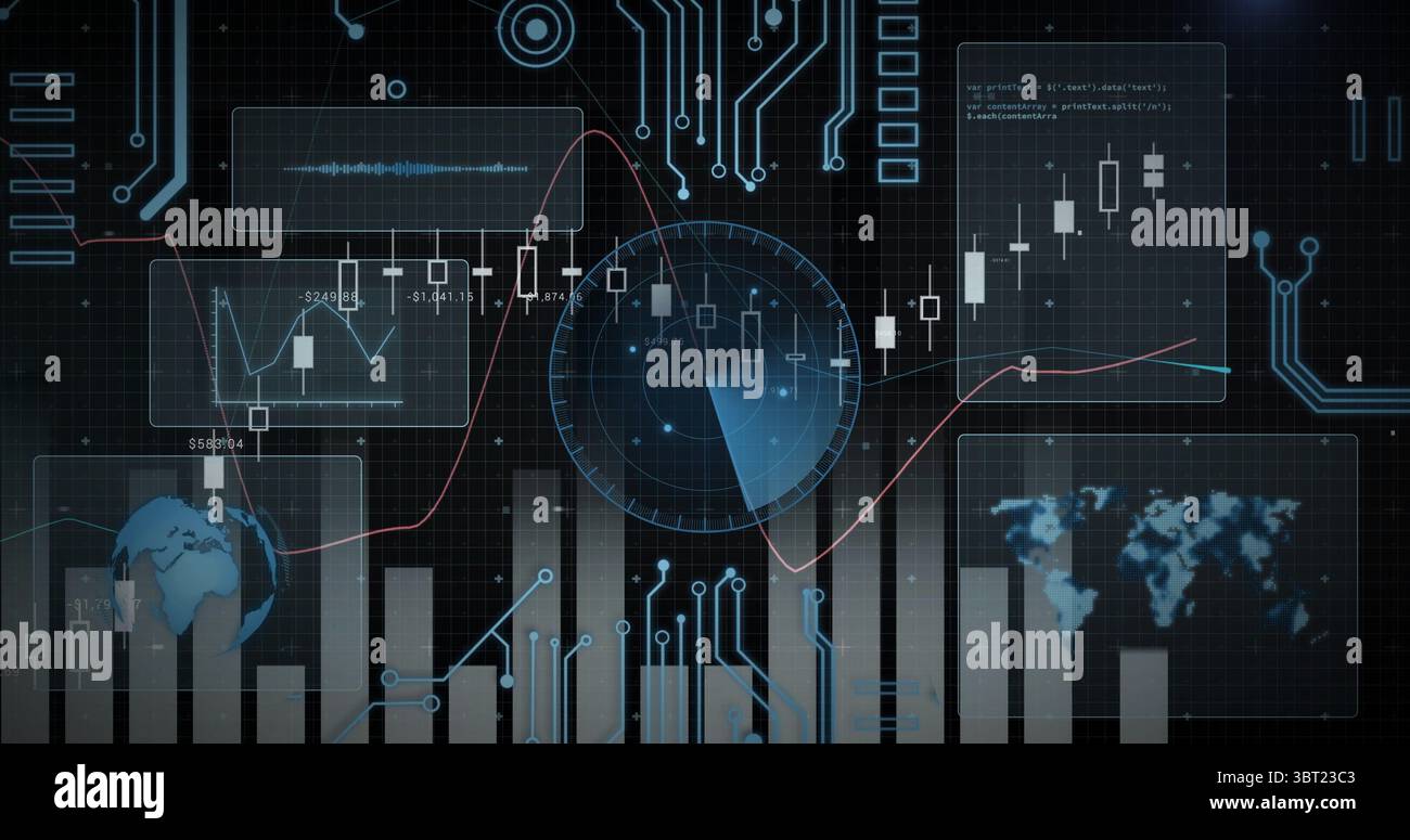 Displaying data futuristic radar screen hi-res stock photography and images - Alamy