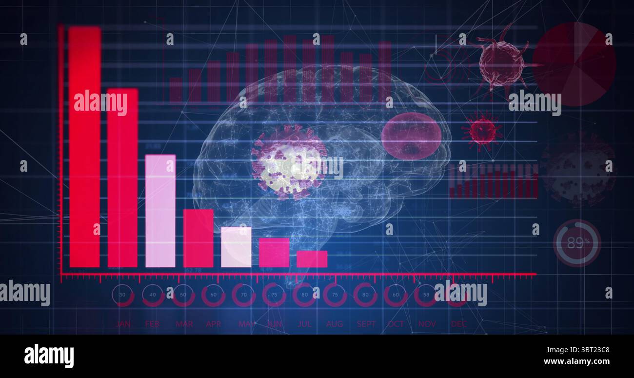 3d bar chart displaying red hi-res stock photography and images - Alamy