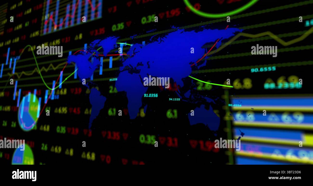 Overlaying pie chart bar graph hi-res stock photography and images - Alamy