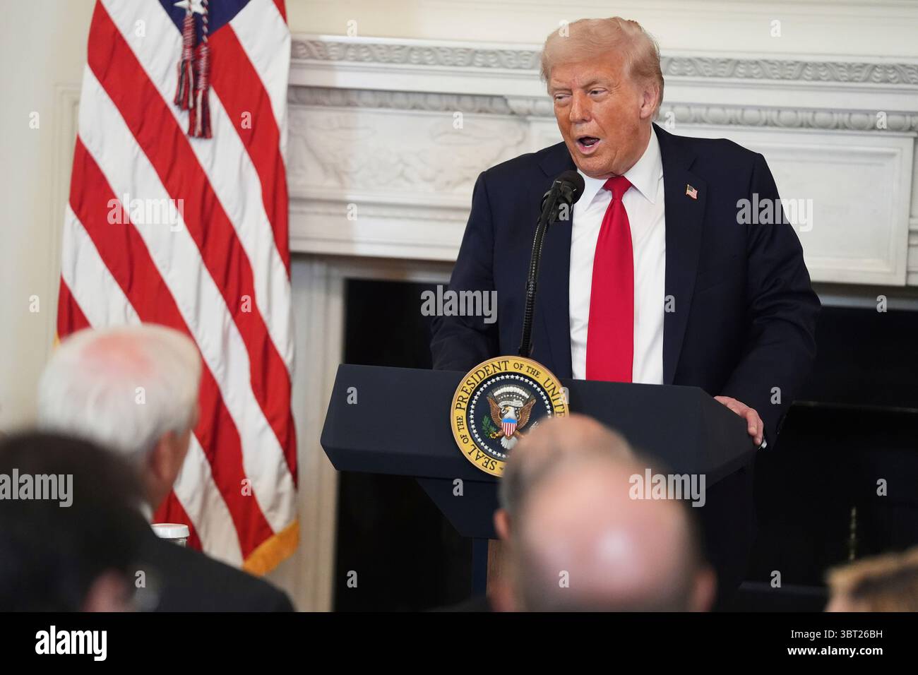 President Donald Trump speaks during the White House Faith Office ...