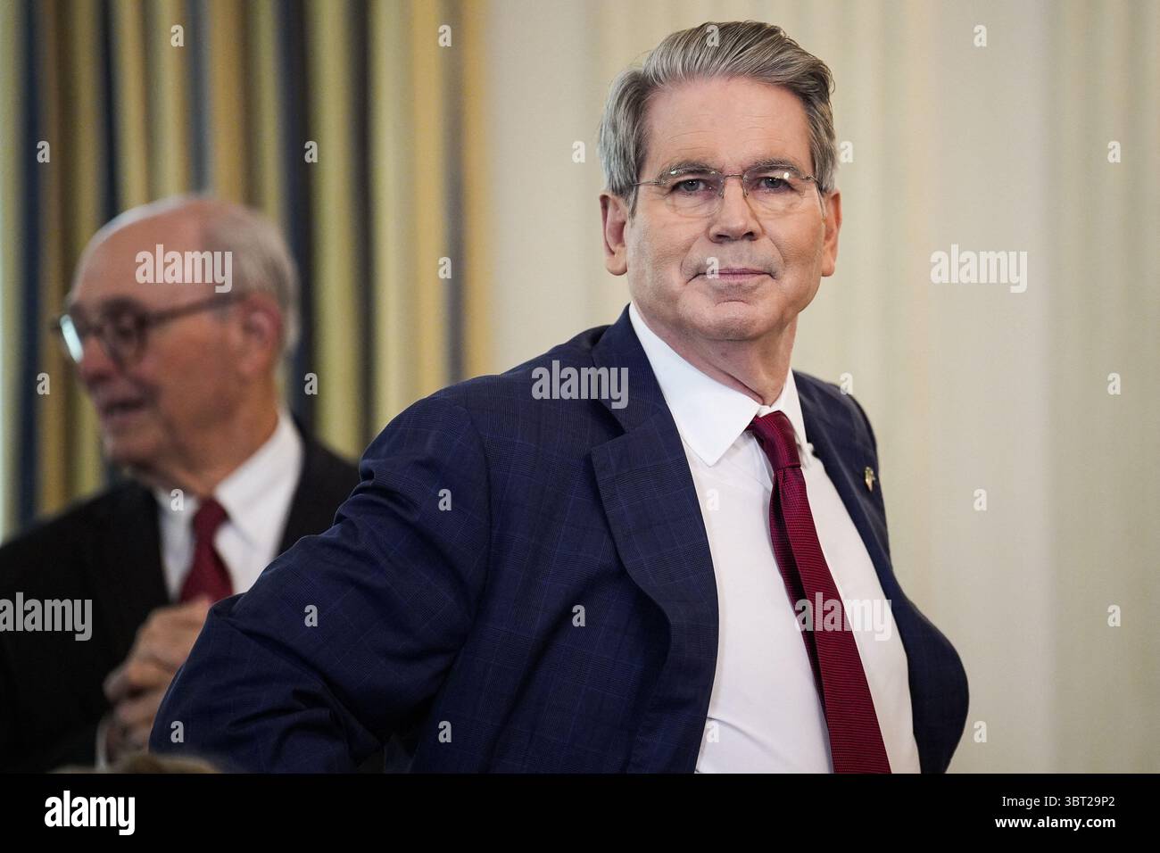 Scott Bessent, United States Secretary of the Treasury, arrives for the ...