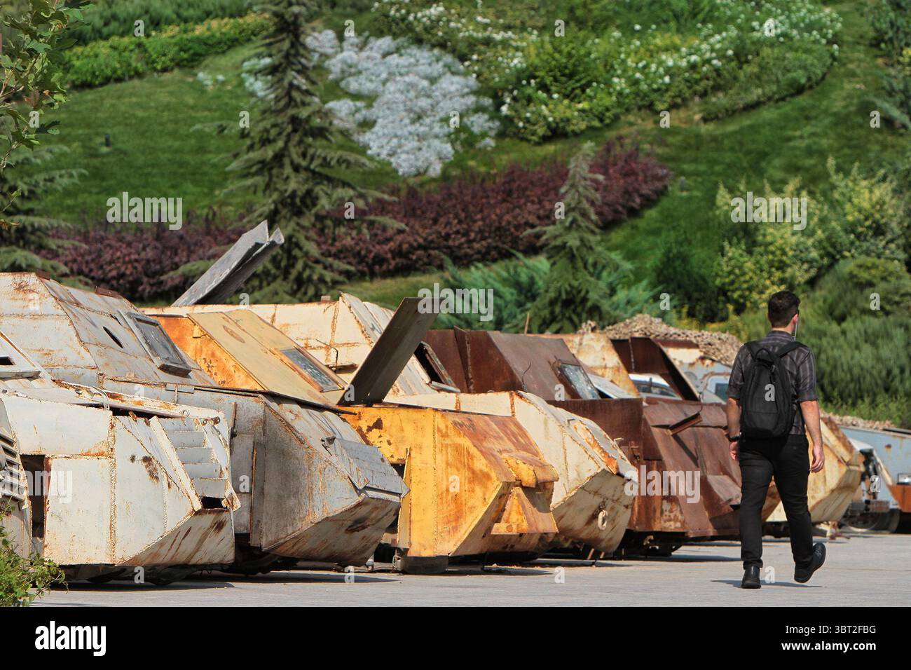 June 1, 2019, Tehran, Iran: The ISIL suicide car display, at the ...