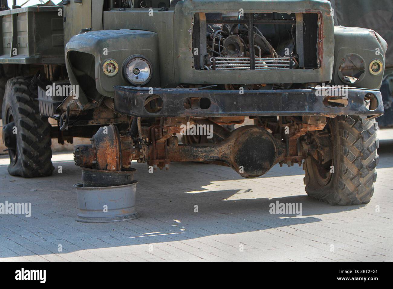 June 1, 2019, Tehran, Iran: The ISIL suicide car display, at the ...