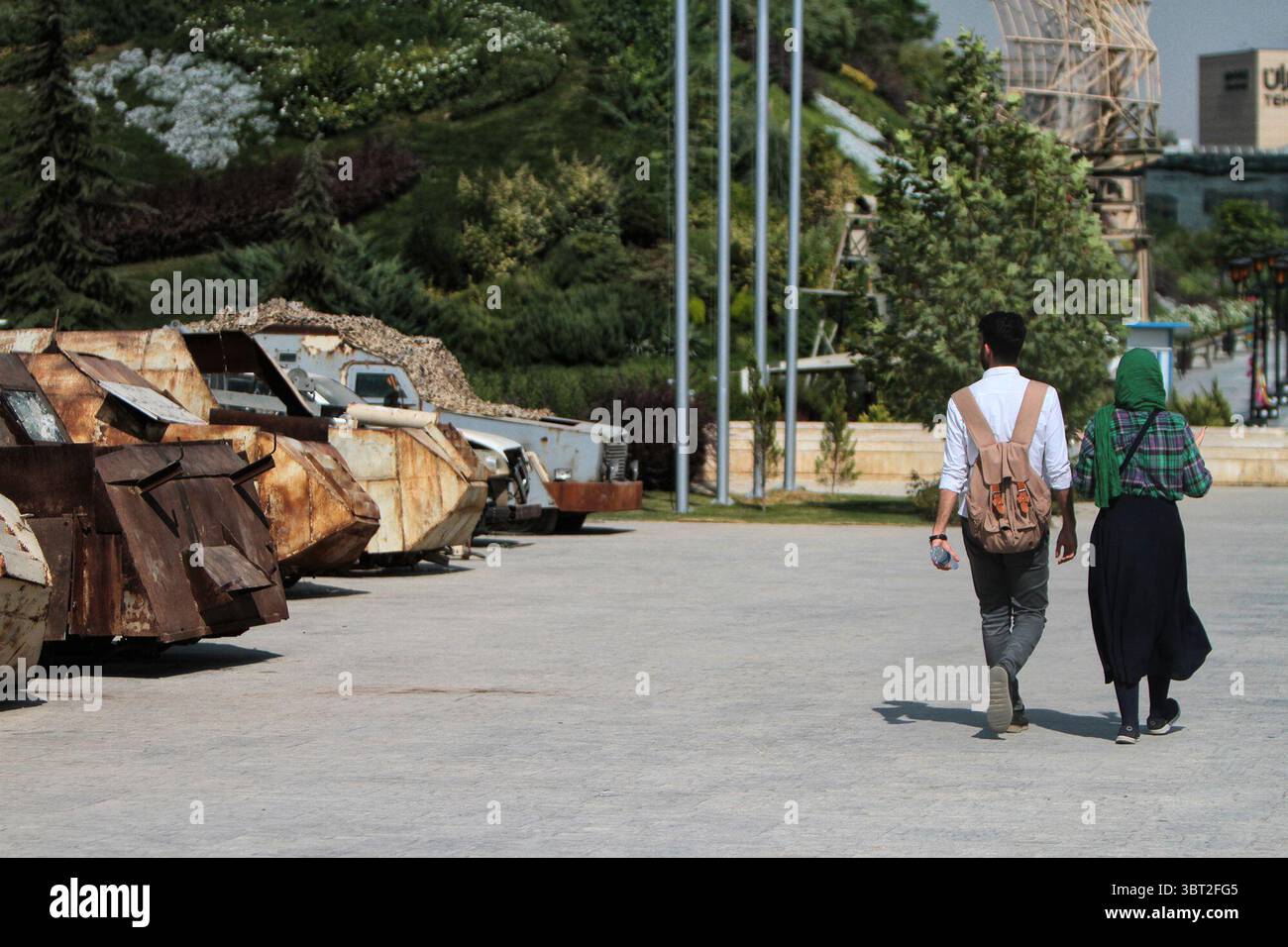 June 1, 2019, Tehran, Iran: The ISIL suicide car display, at the ...