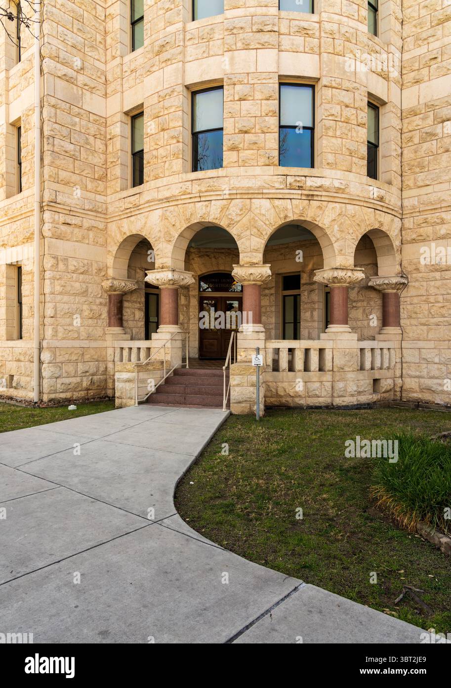 Historic Comal County Courthouse with beautiful stone architecture at ...