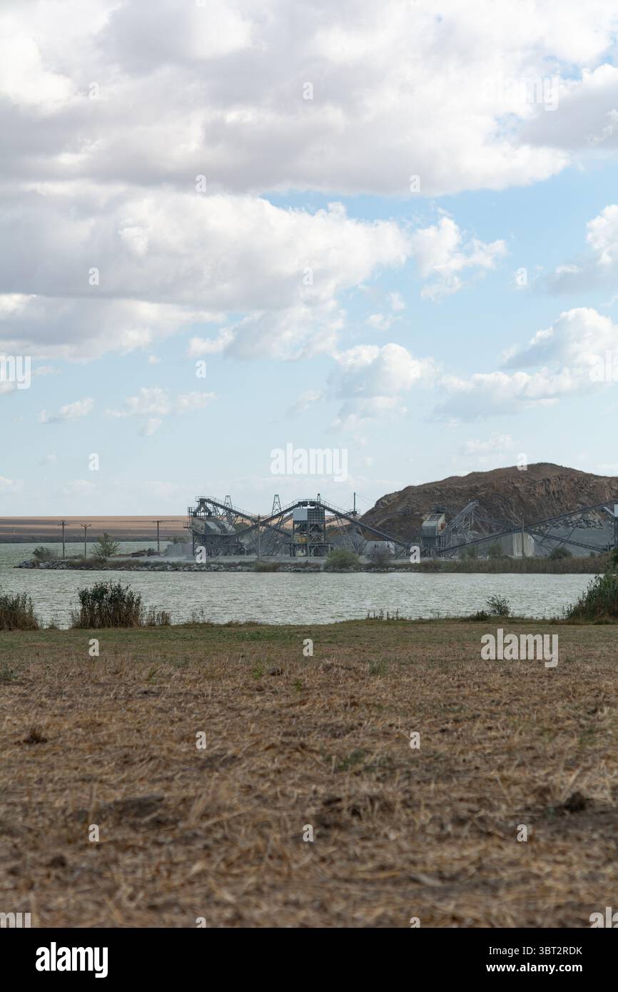 Taşaul Lake Aggregate quarry, Navodari. That produces construction of ...
