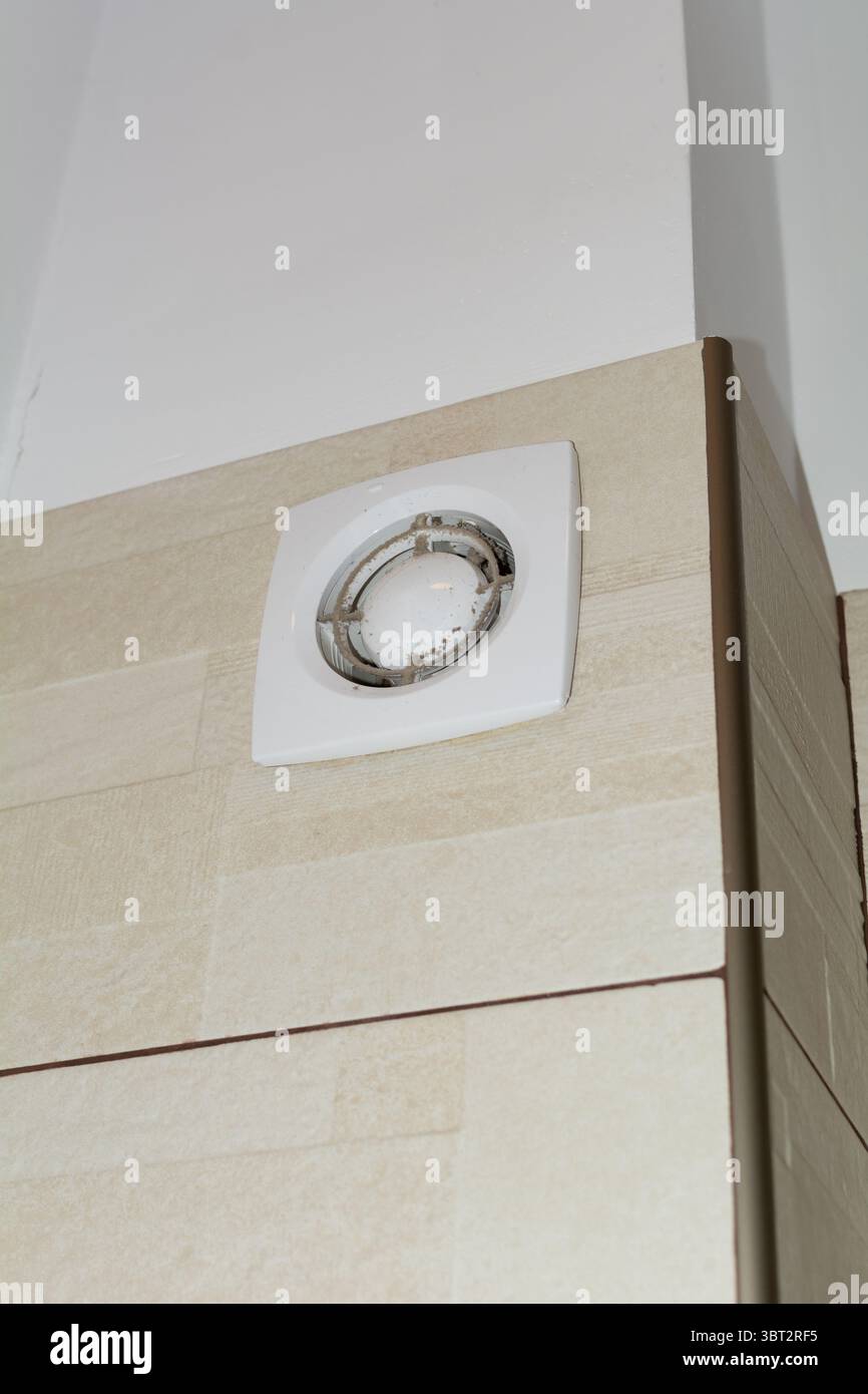 Ventilation of the air. Plastic ventilation of the air with visible ...