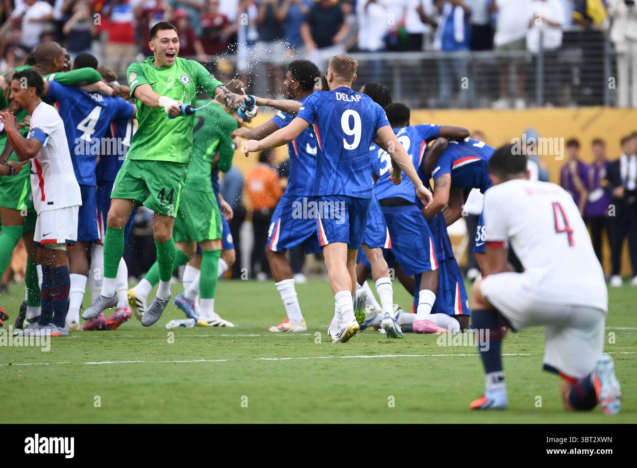 East Rutherford, USA. 13th July, 2025. Lucas Beraldo #4 of Paris Saint ...