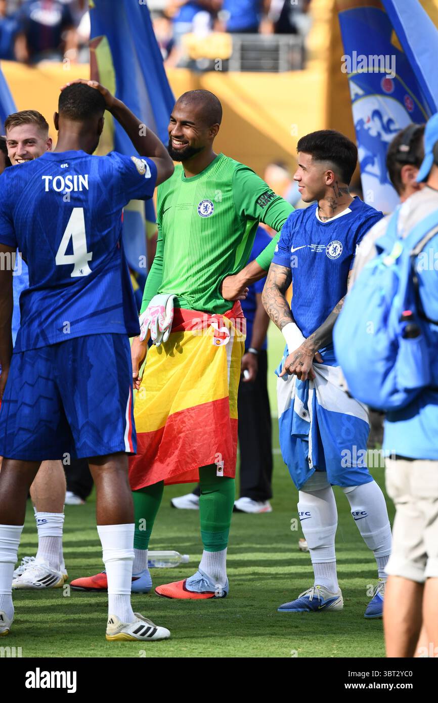 East Rutherford, USA. 13th July, 2025. GK Sanchez #1 of Chelsea FC ...
