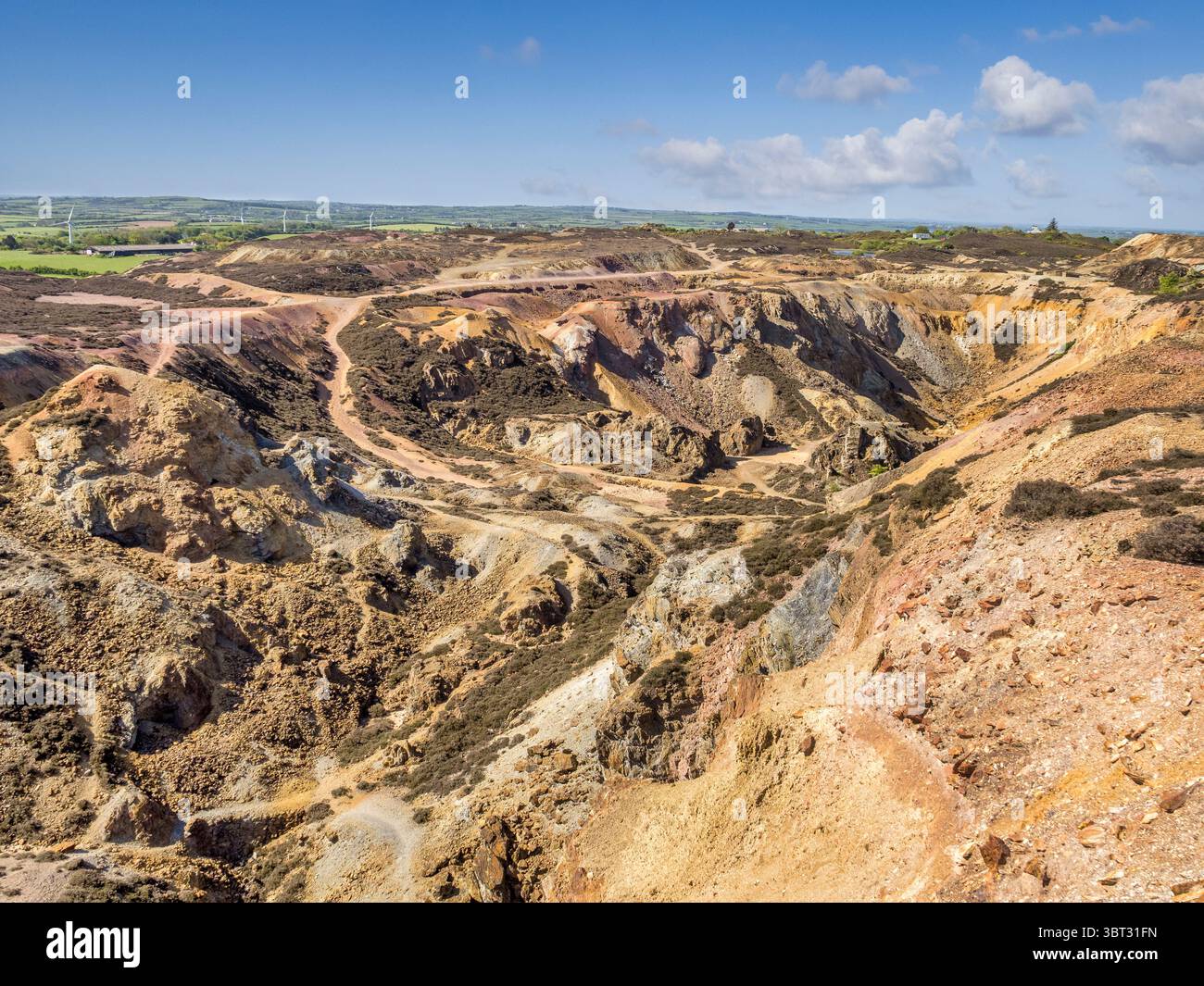 Parys Mountain, Amlwch, Anglesey, North Wales, site of a large copper ...