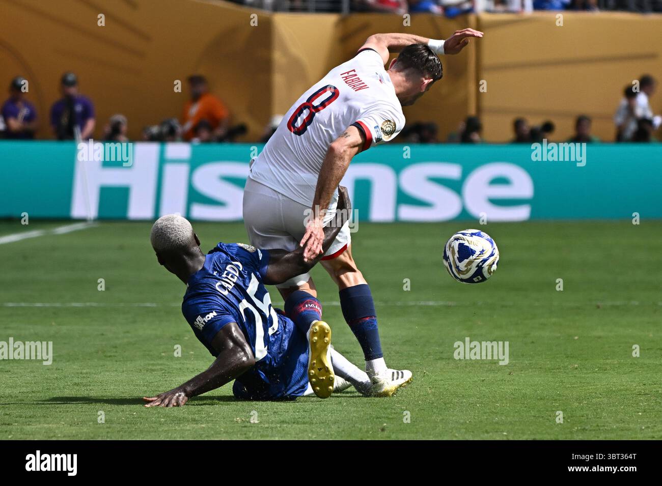 East Rutherford, USA. 13th July, 2025. Moisés Caicedo #25 of Chelsea FC ...