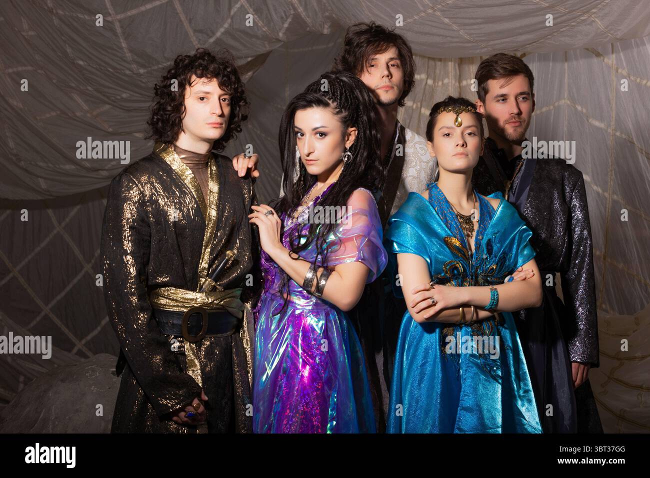 Arabian Nights inspired group portrait, models in authentic Turkish ...
