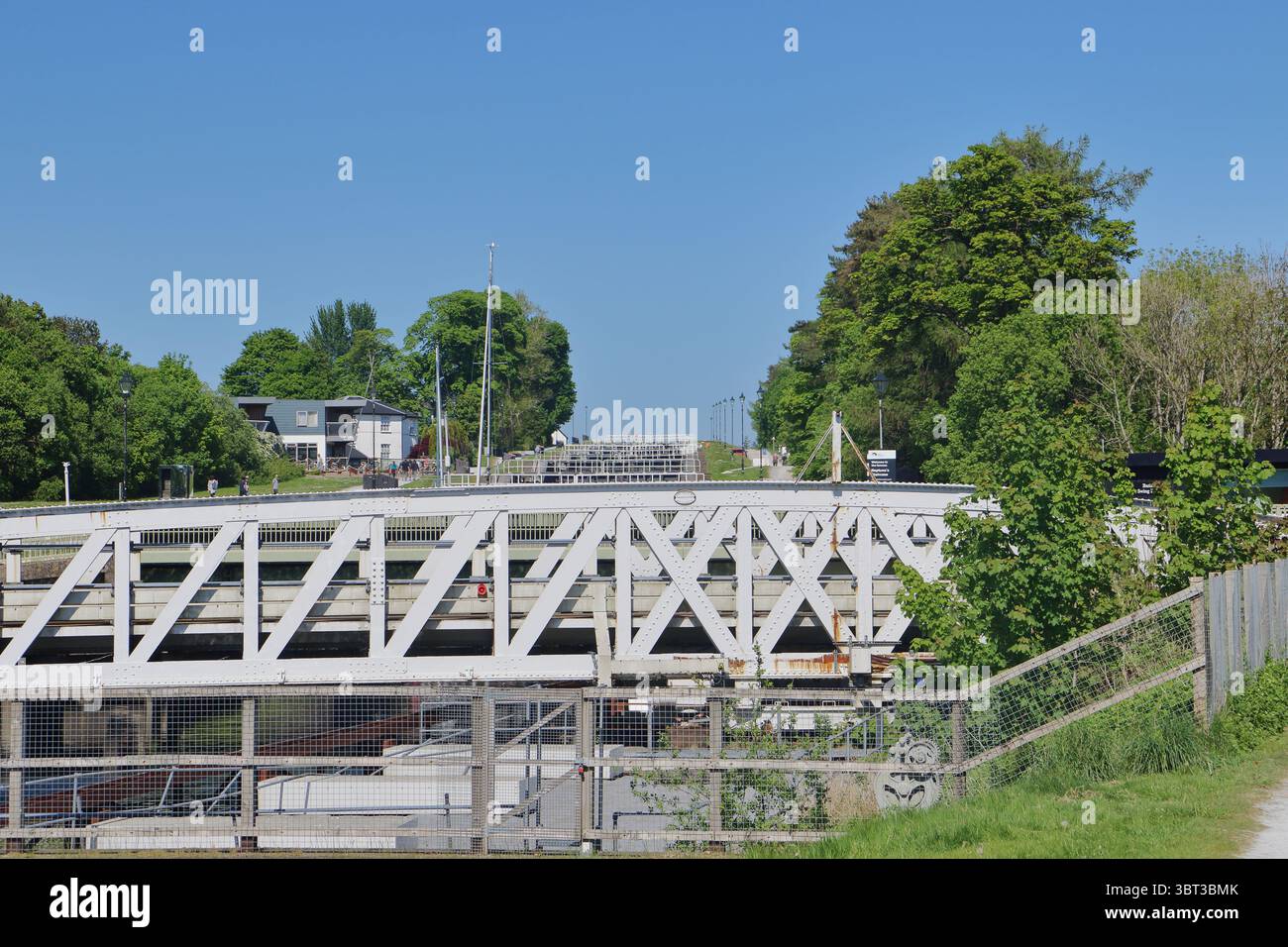 The Banavie Railway Swing Bridge, built in 1901, carries the West ...