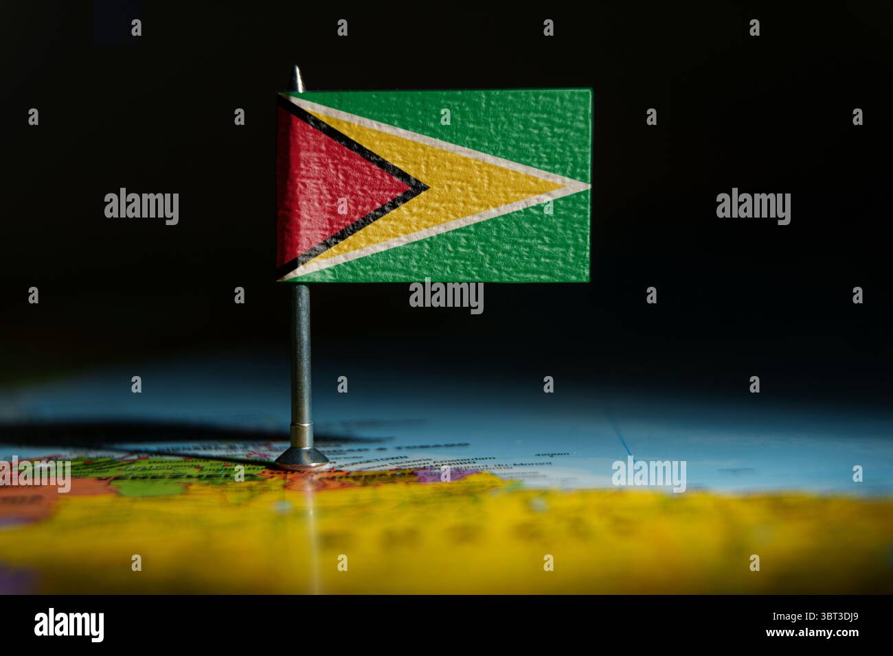 Guyana map pin national hi-res stock photography and images - Alamy