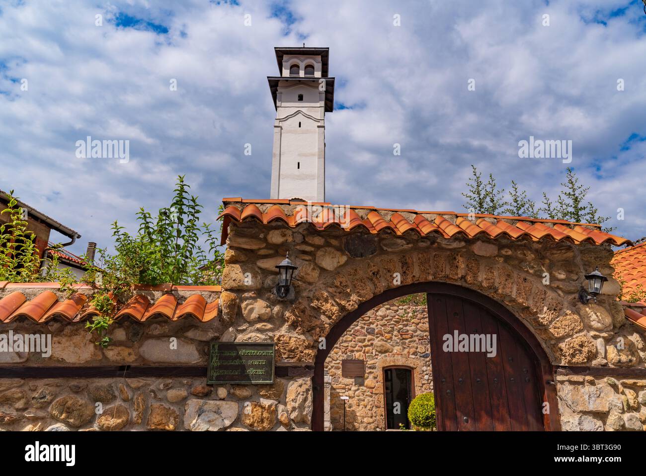 Archaeological Museum and clock tower in Prizren, Kosovo Stock Photo ...