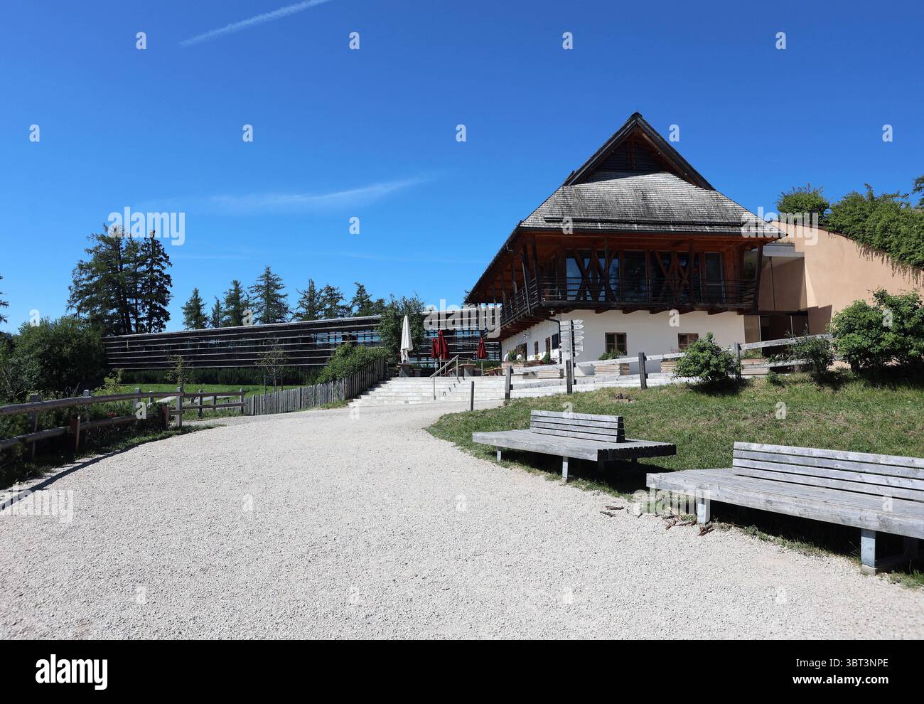Hier der Blick auf dem Vigiljoch, hoch über Lana nahe der Kurstadt ...