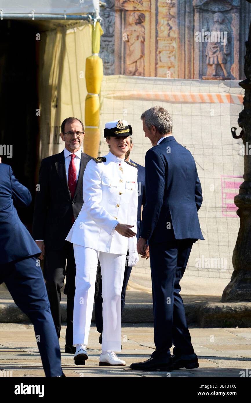 Santiago de Compostela. Spain. 20250714, Crown Princess Leonor attends ...