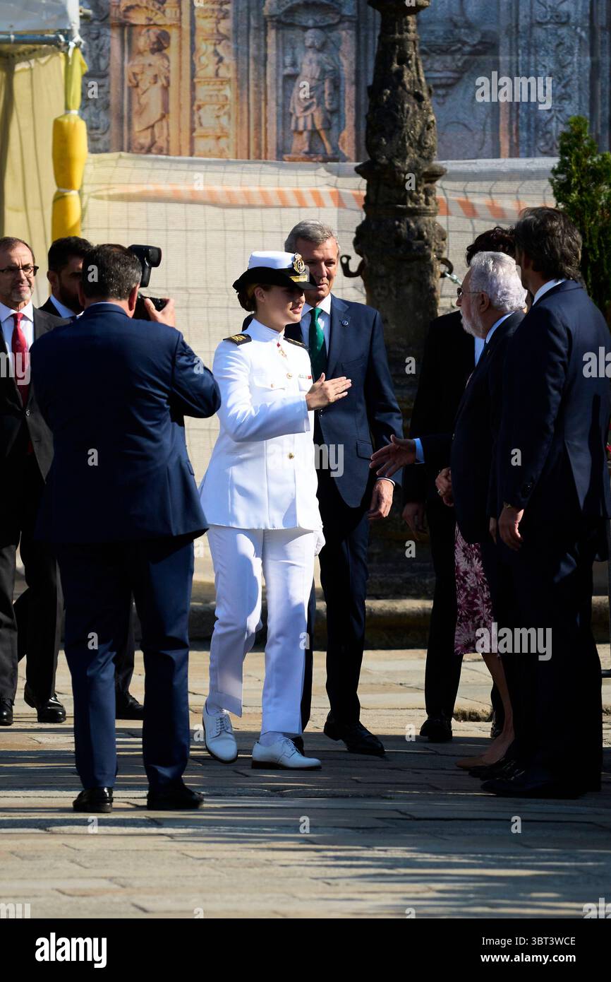 Santiago de Compostela. Spain. 20250714, Crown Princess Leonor attends ...