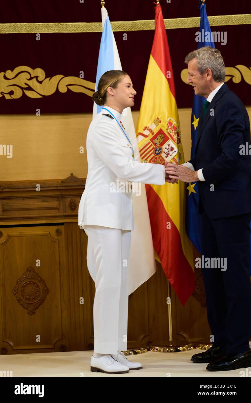 Santiago de Compostela. Spain. 20250714, Crown Princess Leonor attends ...