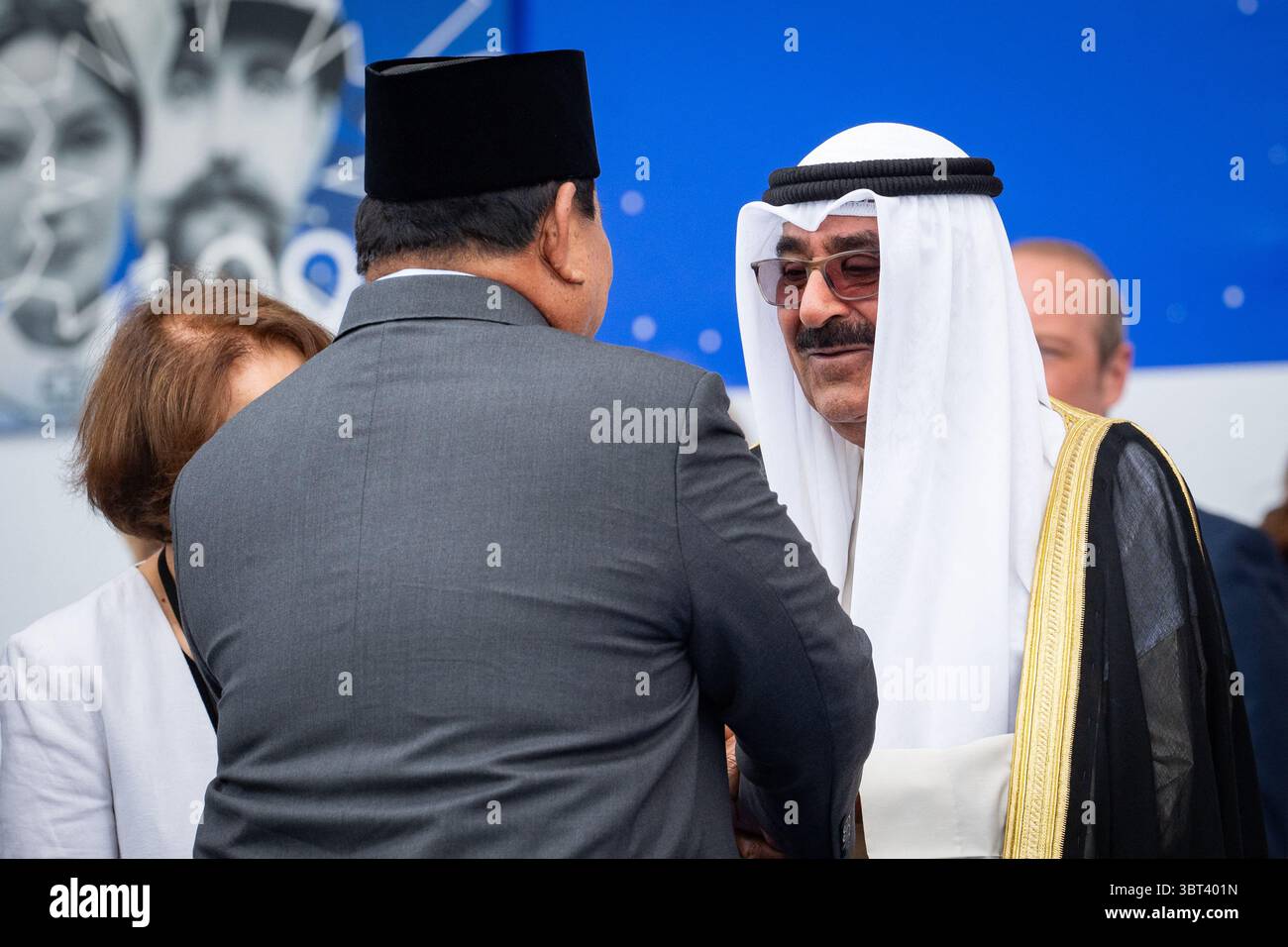 Paris, France. 14th July, 2025. Indonesian President Prabowo Subianto ...