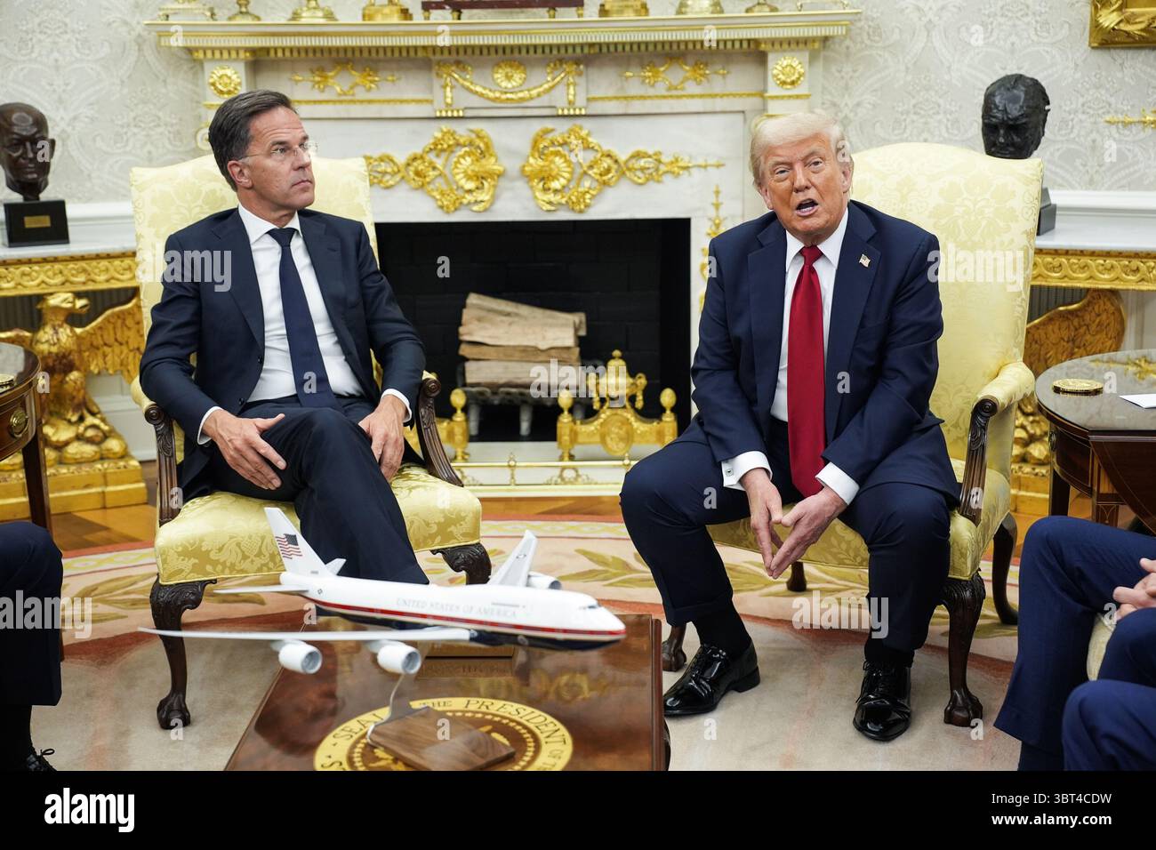 NATO Secretary General Mark Rutte and United States President Donald ...