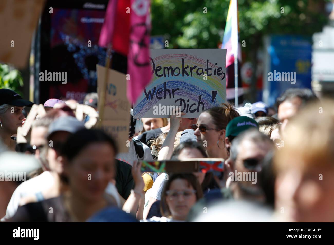 "Hamburg, Germany - 05 11 2025" Demonstration against right-wing ...