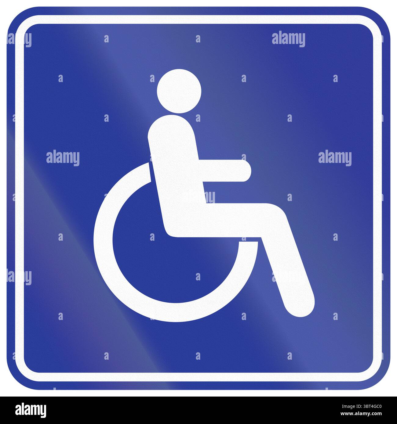 Road sign in China - Disabled Parking Stock Photo - Alamy