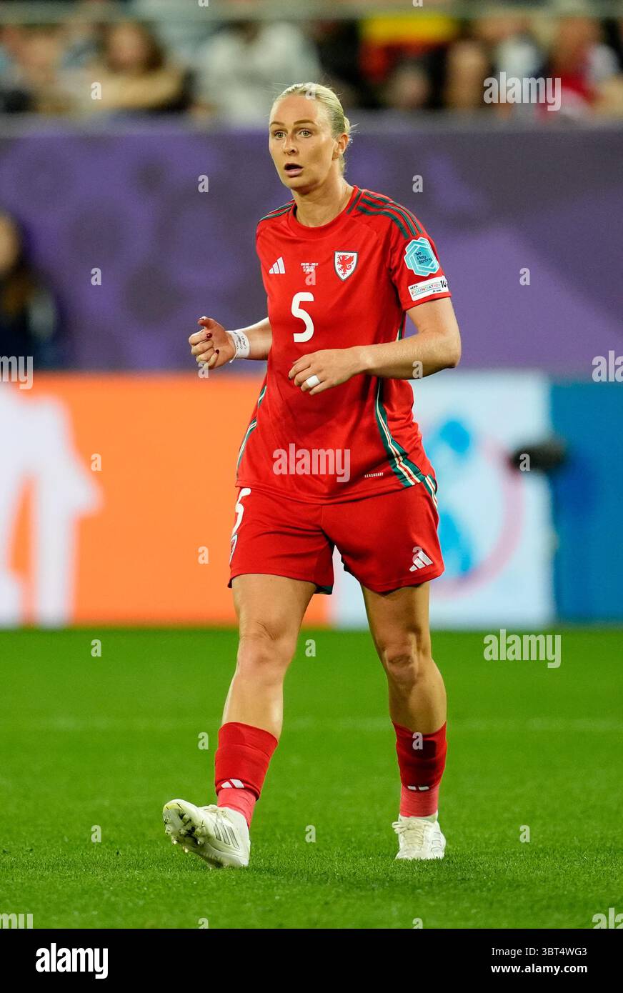 Wales' Rhiannon Roberts during a UEFA Women's Euro 2025 Group D match ...
