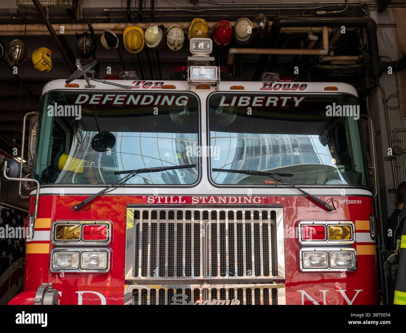 September 10, 2019 - New York, New York, USA - NYFD 10 Truck inside ...