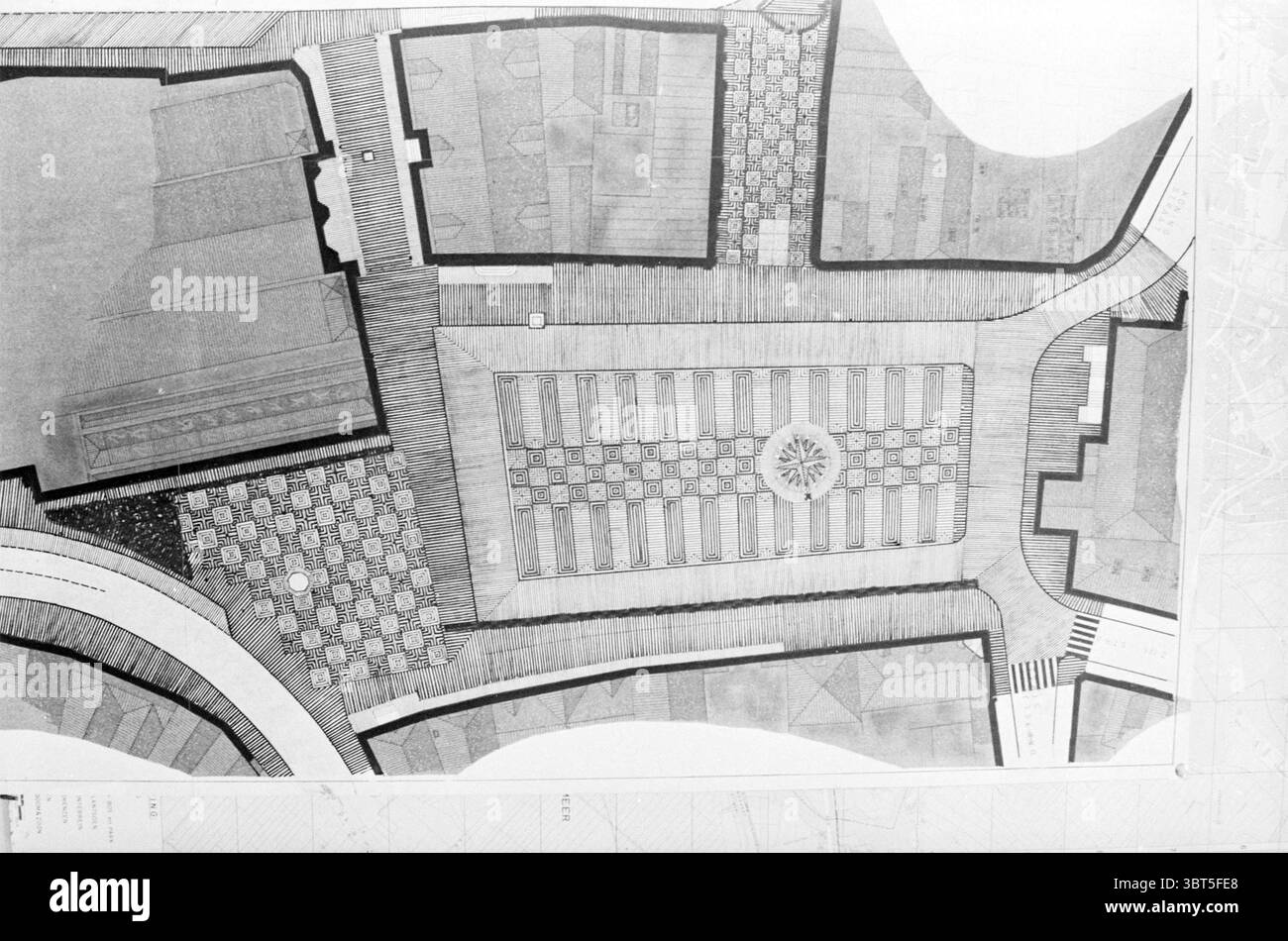 Symmetrical layout adds Black and White Stock Photos & Images - Alamy