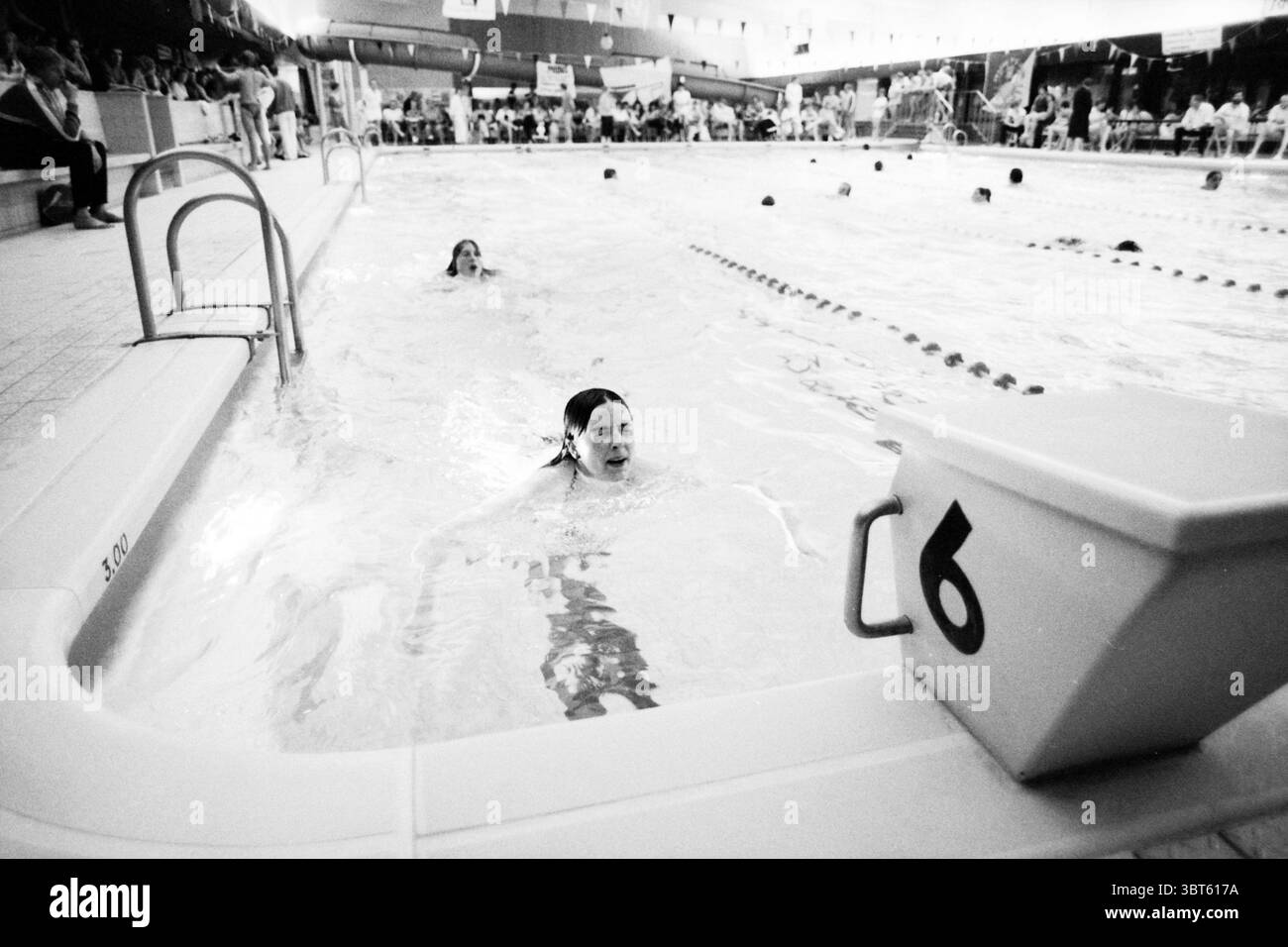Four-day swimming., Whizgle News, Dutch Desk, The Netherlands, 1950 ...
