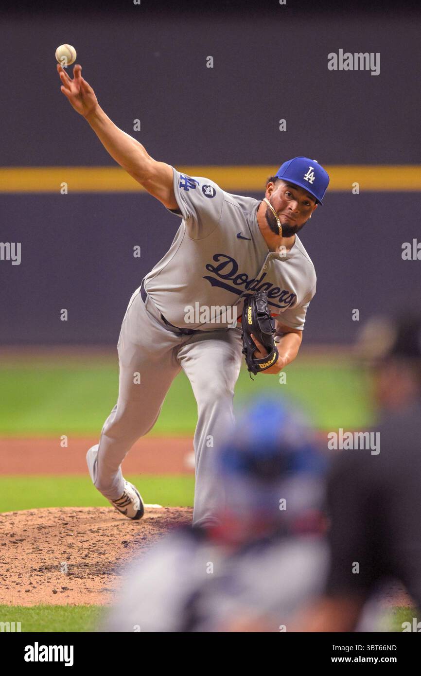 MILWAUKEE, WI - JULY 07: Los Angeles Dodgers relief pitcher Julian ...