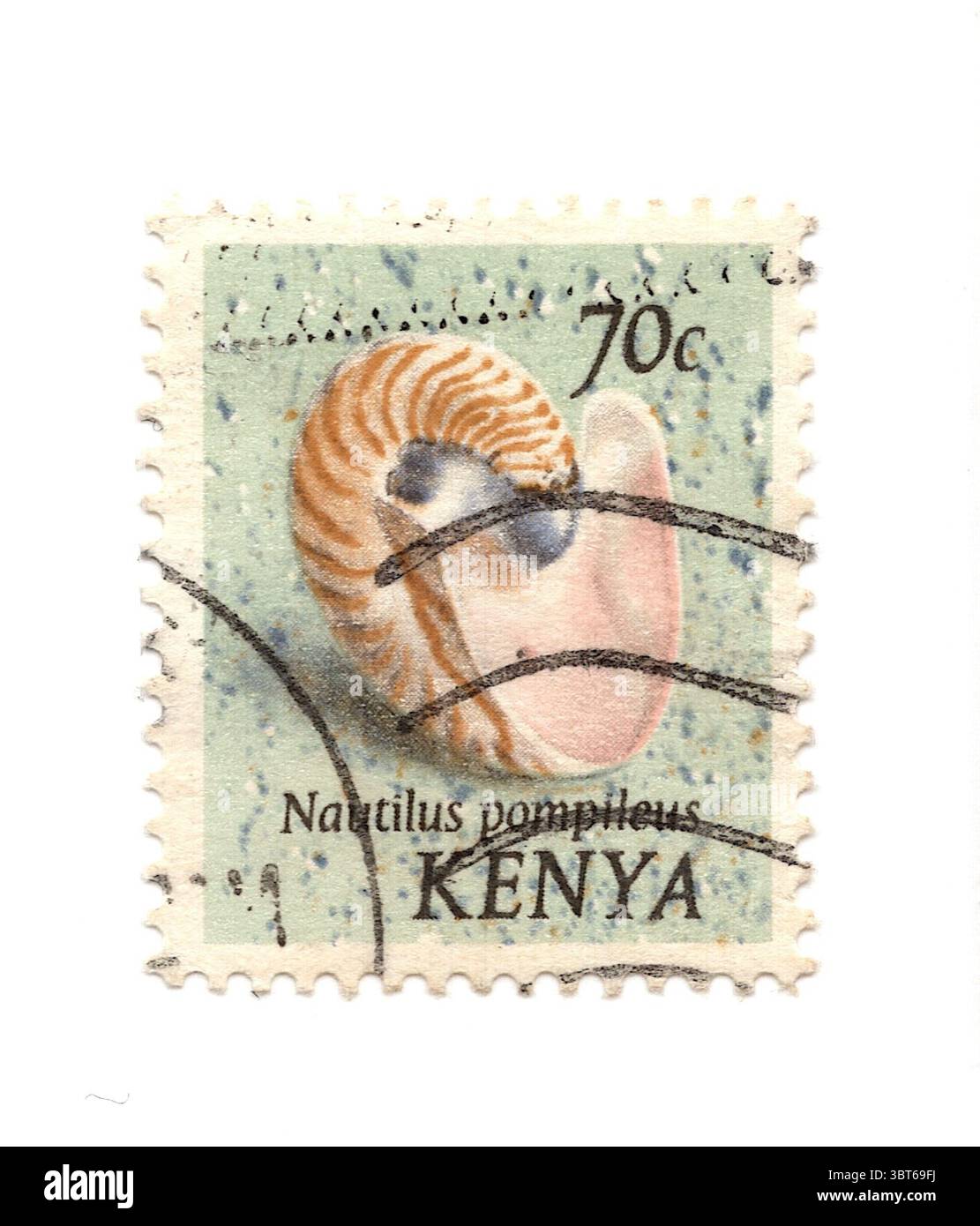 A vintage postage stamp from Kenya isolated on a white background Stock ...