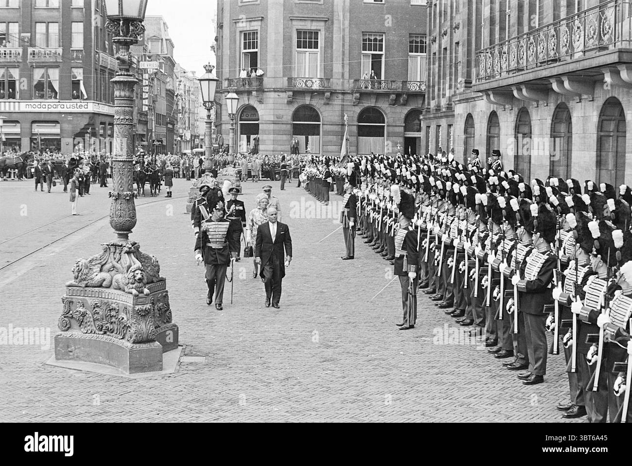 Formal gathering of soldiers in ornate uniforms hi-res stock ...