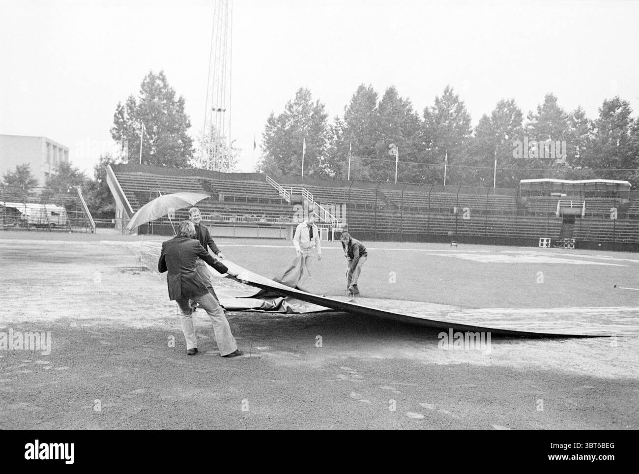 Rain tarp field Black and White Stock Photos & Images - Alamy