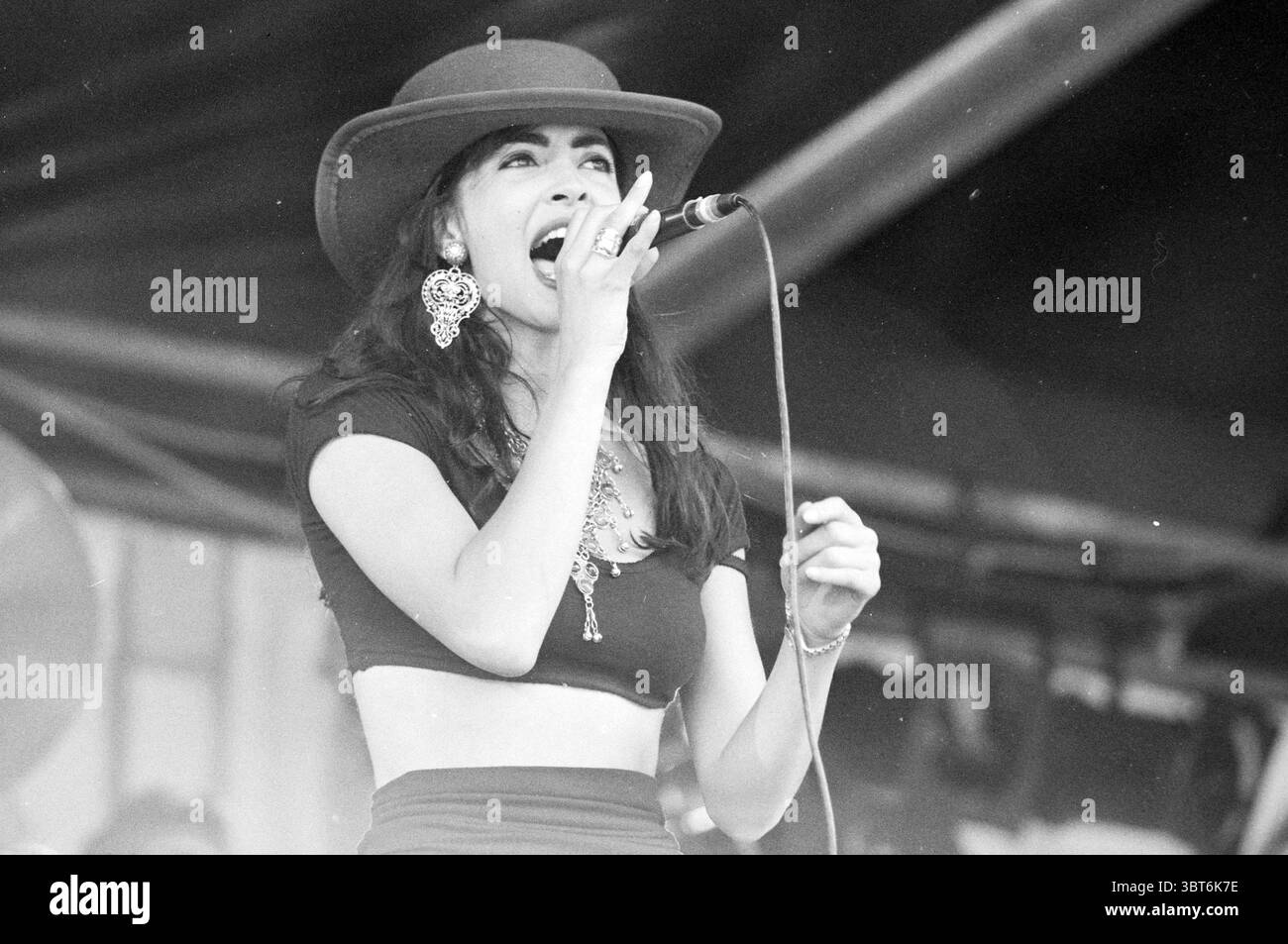 Midriff crop top Black and White Stock Photos & Images - Alamy