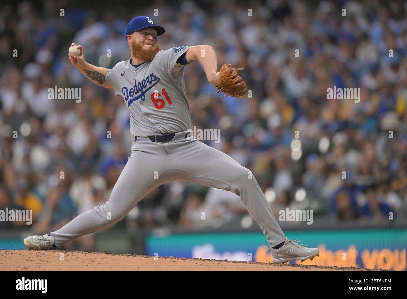 MILWAUKEE, WI - JULY 07: Los Angeles Dodgers relief pitcher Will Klein ...
