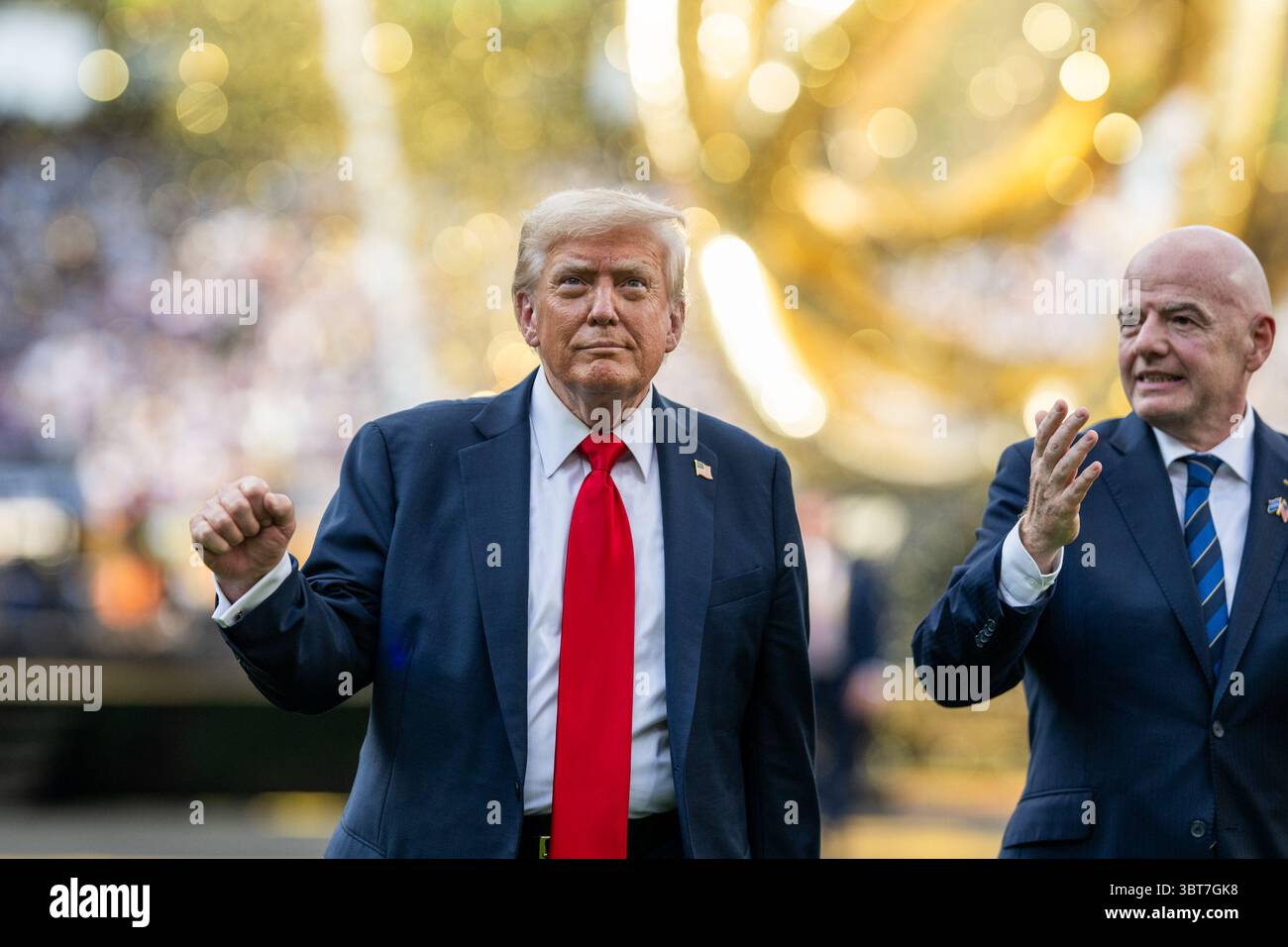 President Donald Trump and First Lady Melania Trump attend the FIFA ...