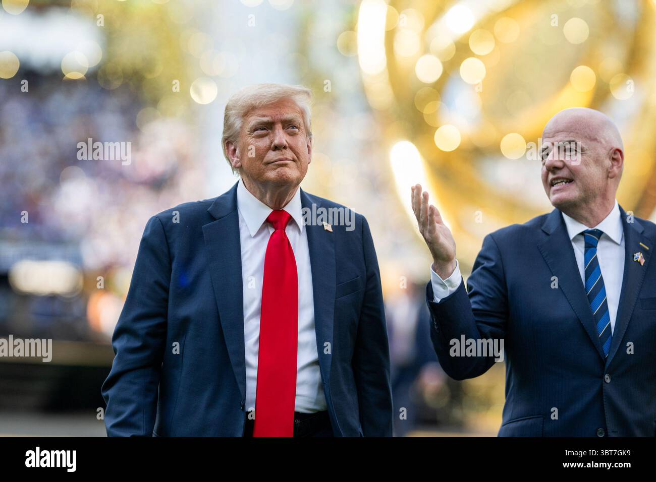 President Donald Trump and First Lady Melania Trump attend the FIFA ...