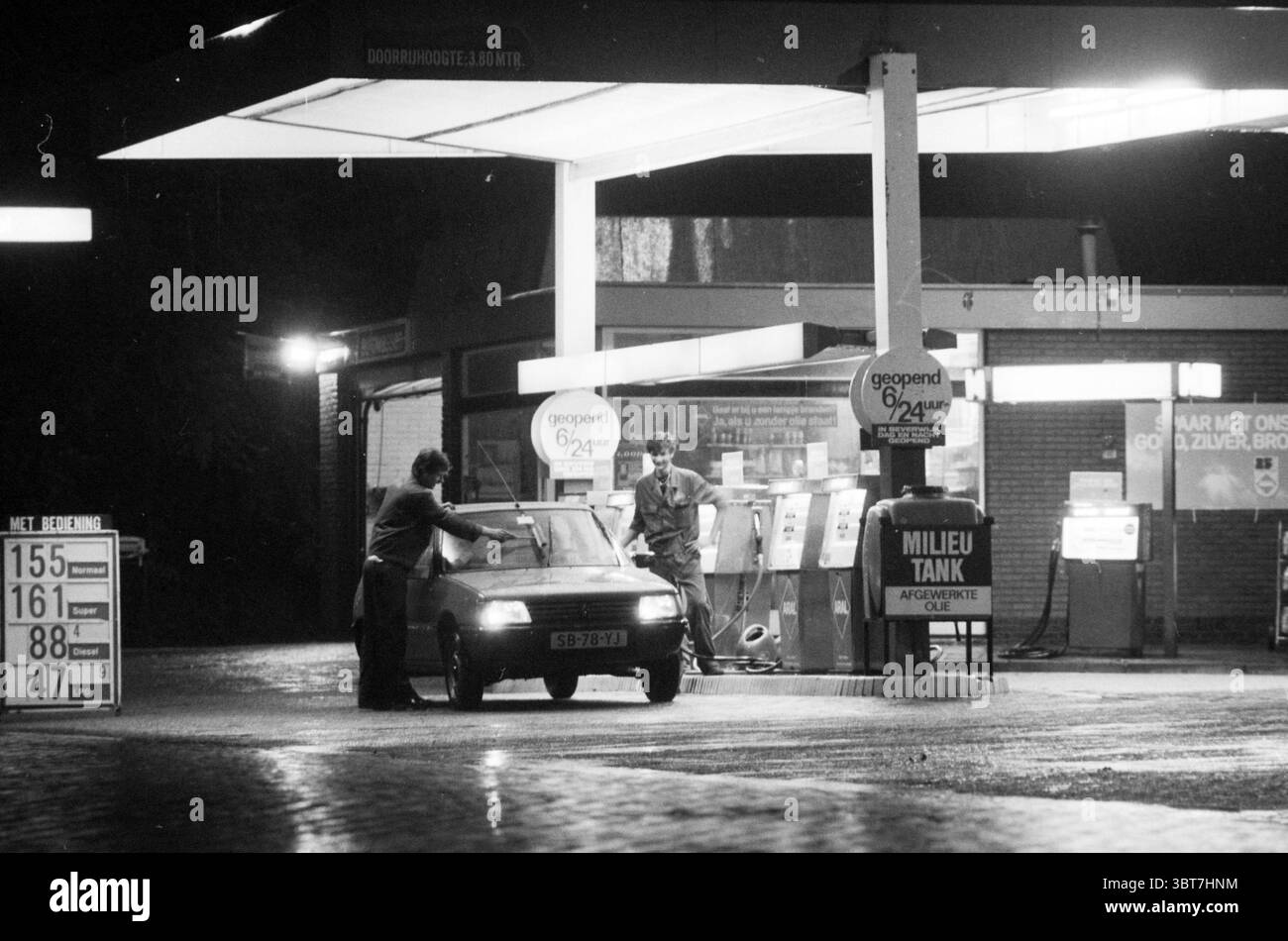 Gasoline pump in Beverwijk open day and night Beverwijk The Netherlands ...