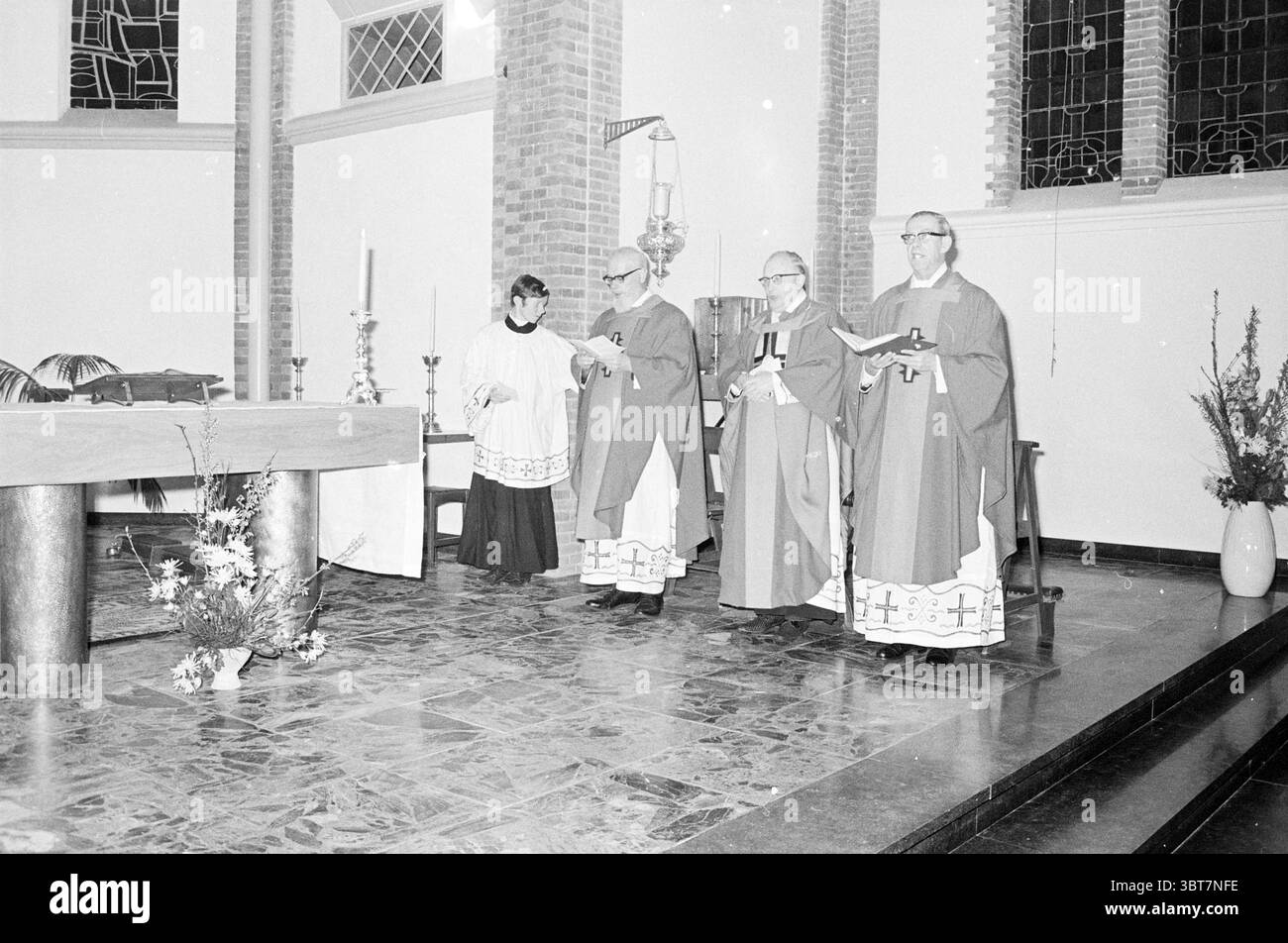 Installation of pastor van de Steen Clergy Roman Catholic churches R.C ...