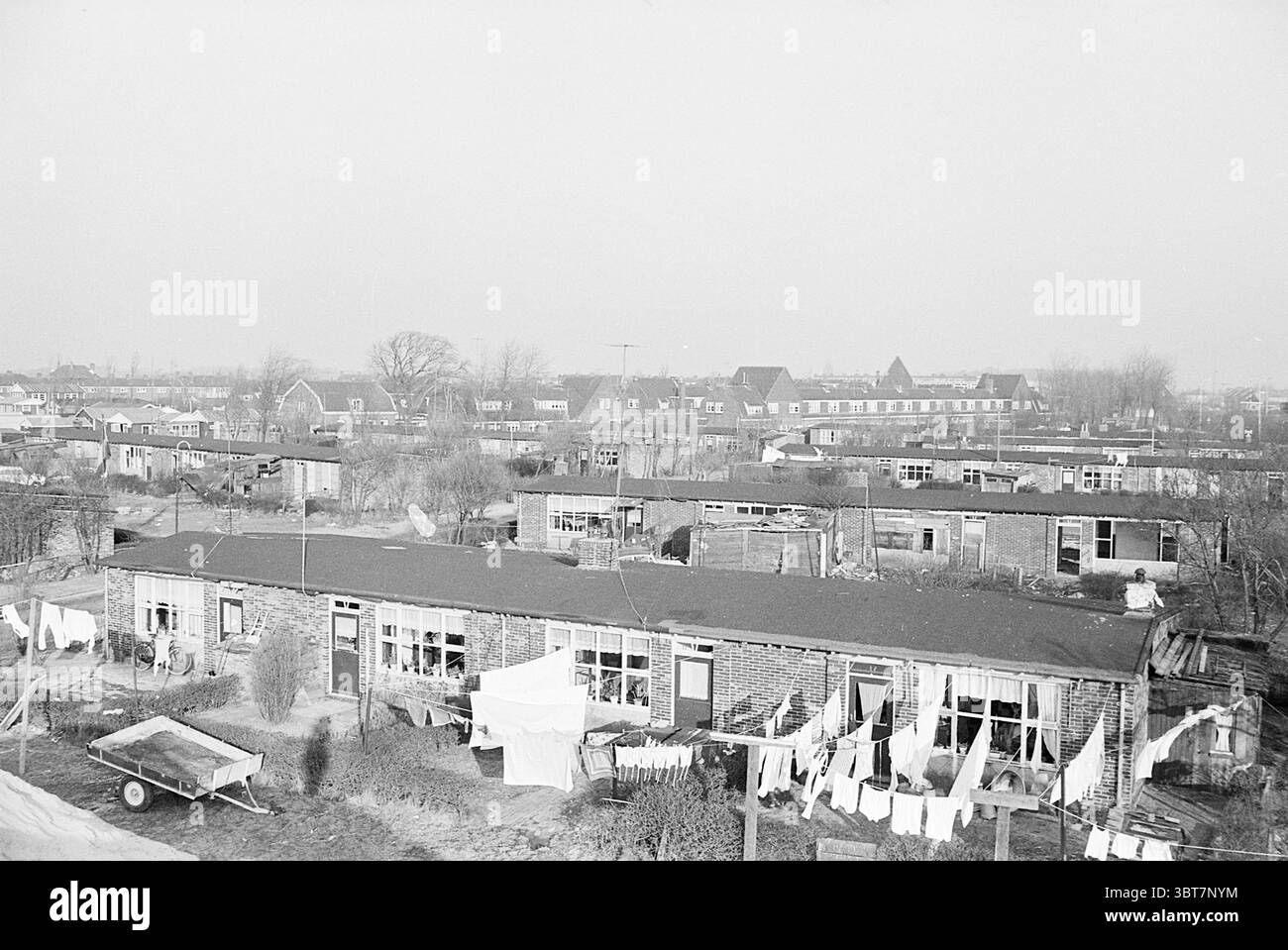 Urban landscape scene domestic Black and White Stock Photos & Images ...