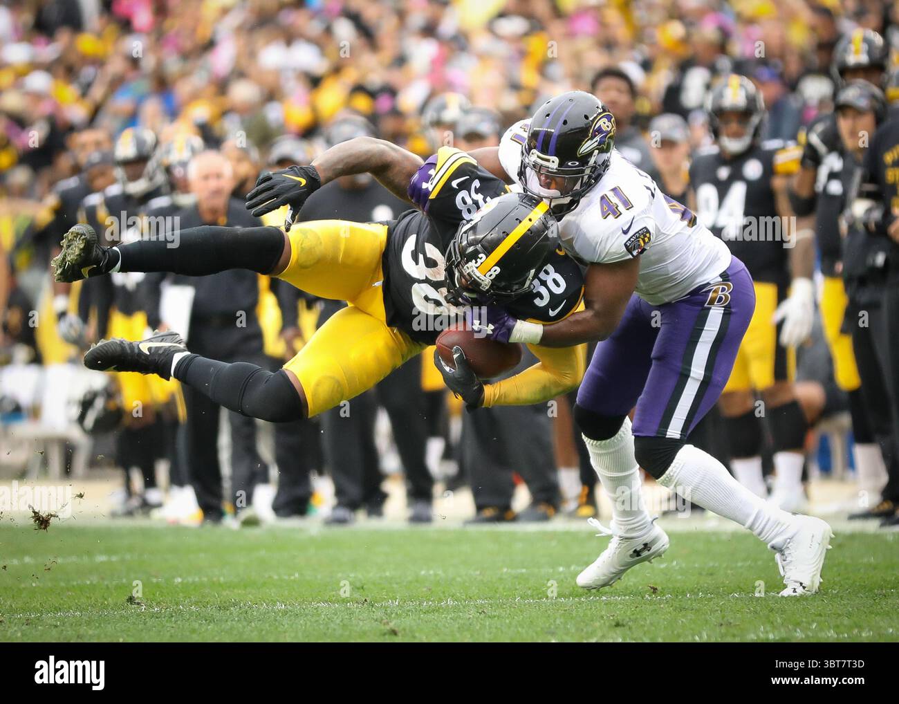 Baltimore ravens defensive back anthony levine 41 hi-res stock ...