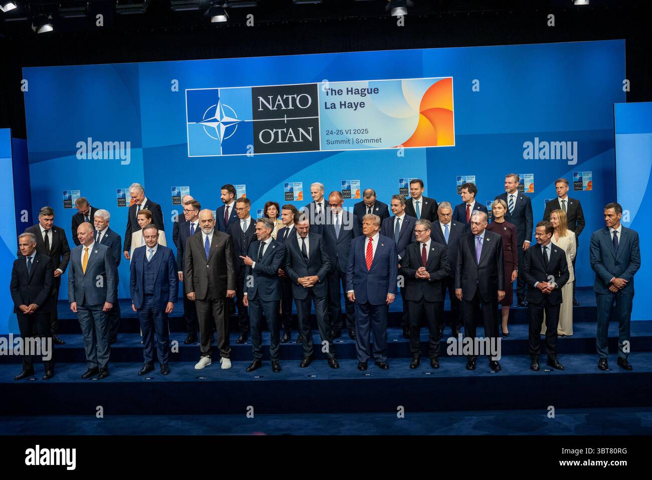 President Donald Trump participates in NATO family photo, Wednesday ...