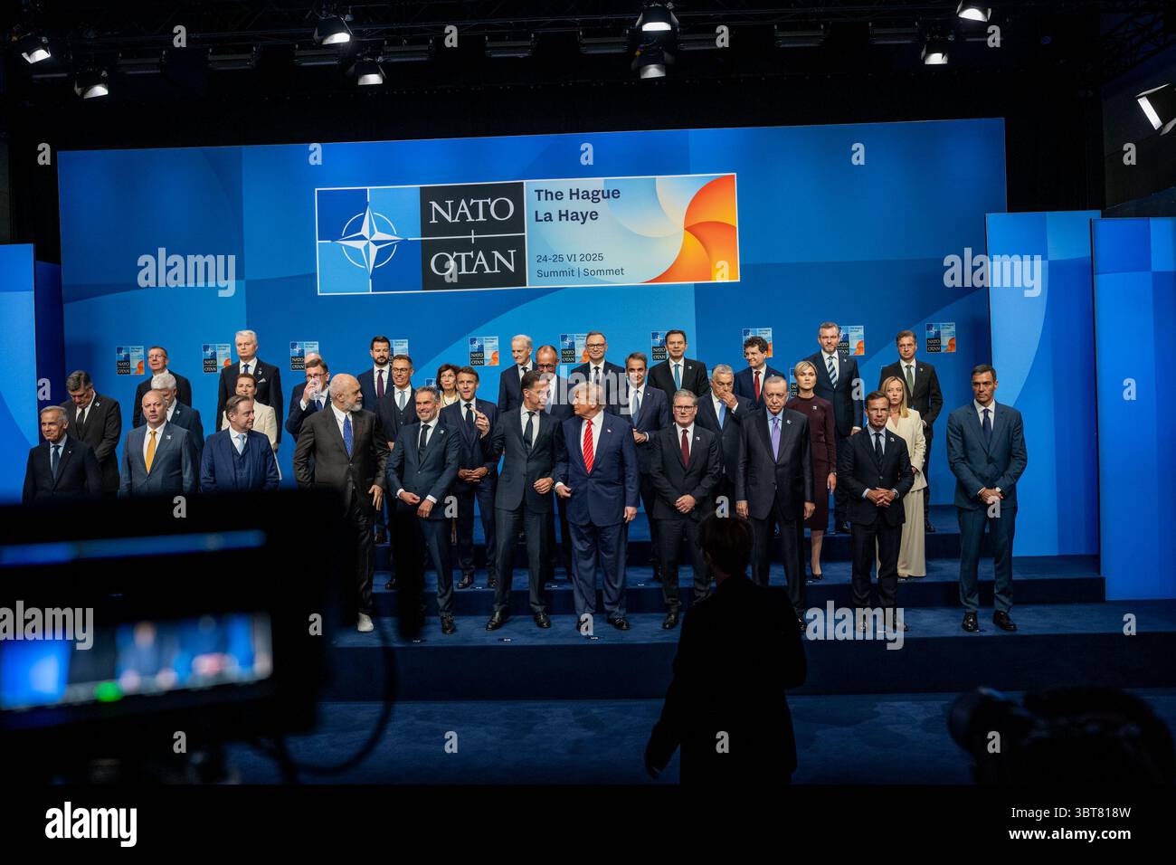 President Donald Trump participates in NATO family photo, Wednesday ...