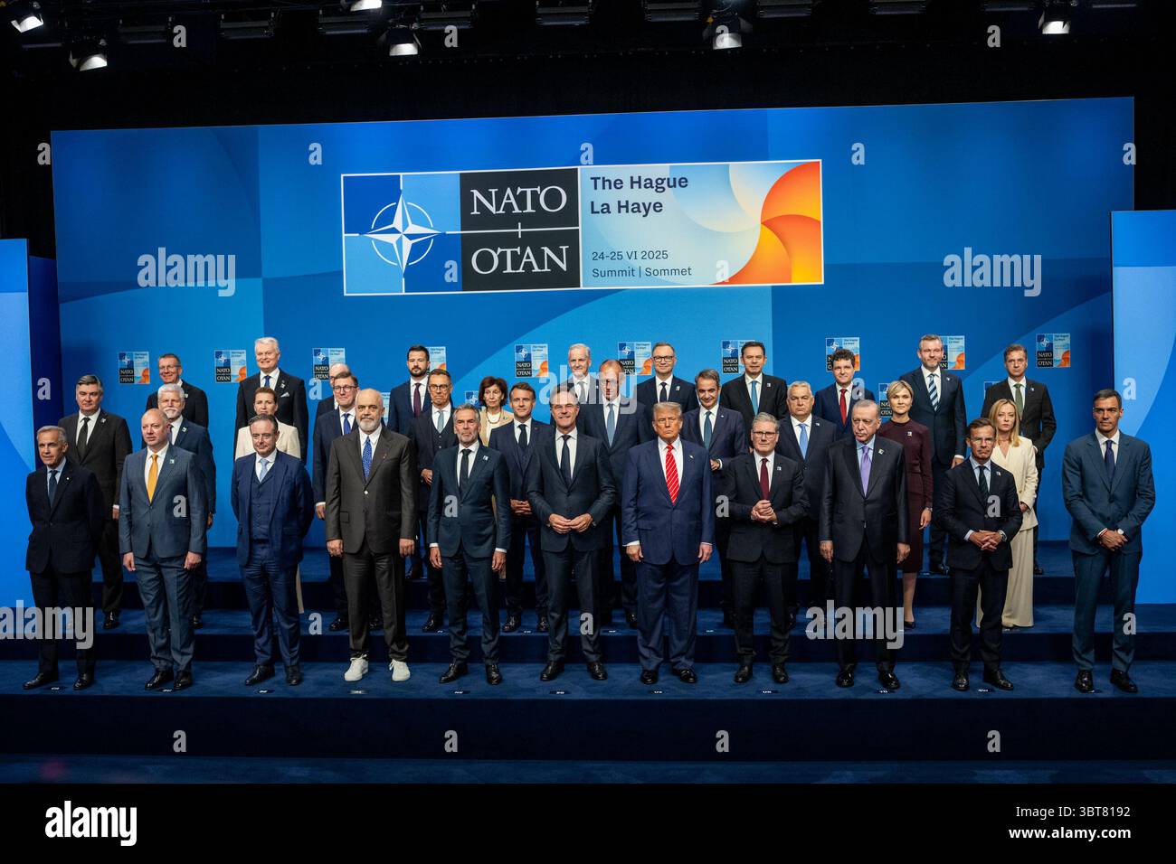 President Donald Trump participates in NATO family photo, Wednesday ...
