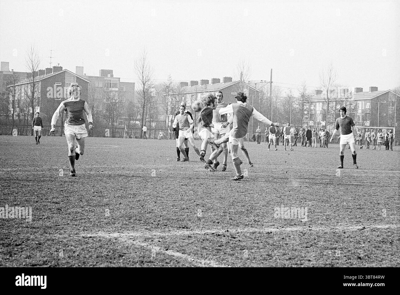 Soccer players in red uniforms Black and White Stock Photos & Images ...