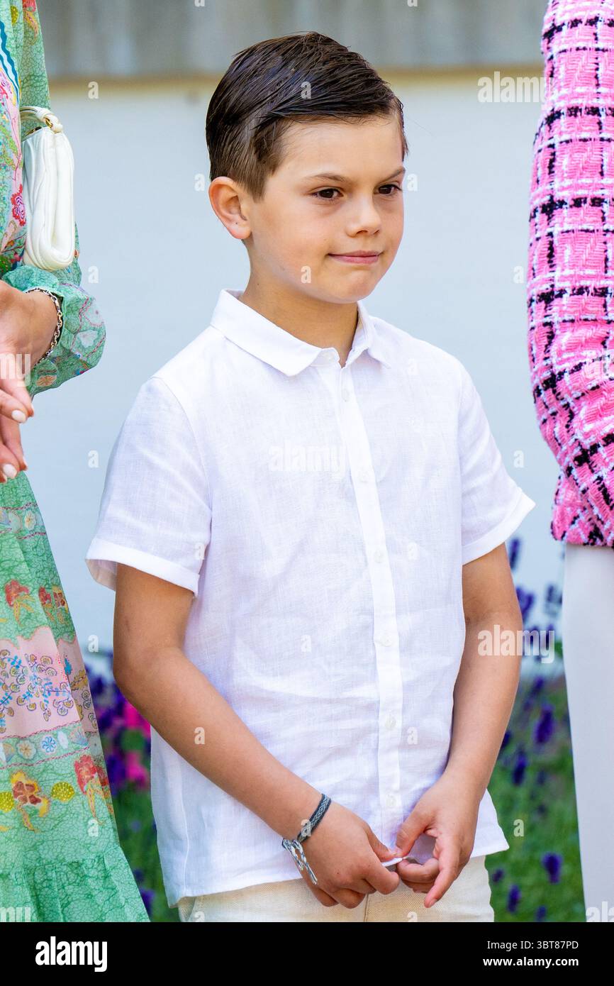Prince Oscar during the festivities for the Crown Princess her 48th ...