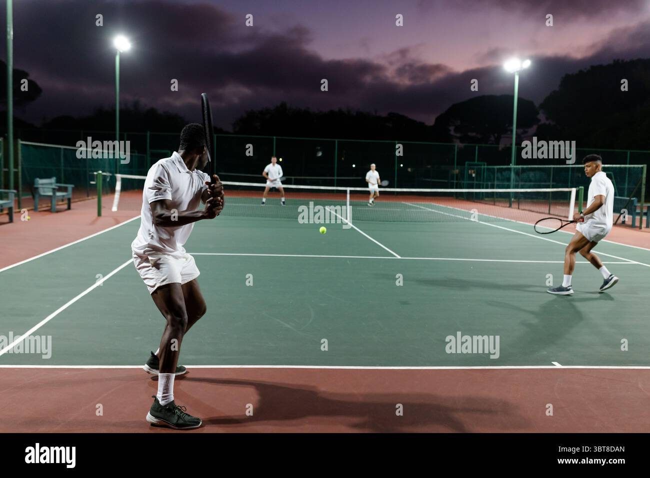 Tennis players swinging rackets on hi-res stock photography and images ...